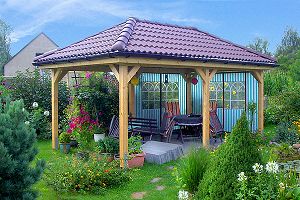 Gartenpavillon aus Holz vom Garnuka® Carportwerk - Gartenpavillon